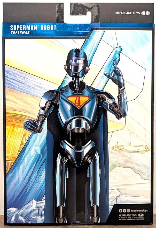 NEW! DC Multiverse Superman Robot 7" Figure McFarlane Platinum Edition ...