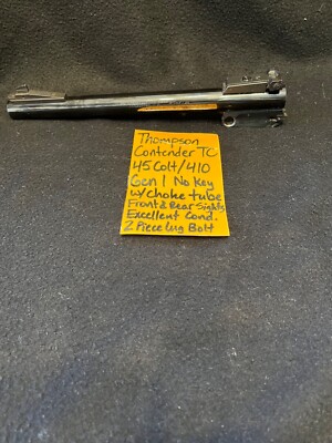 45 colt 410 10” BULL BARREL front rear sight TC thompson CONTENDER free ...