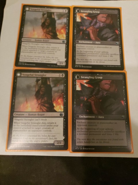MTG Vengeful Strangler // Strangling Grasp Innistrad: Midnight Hunt 126 ...