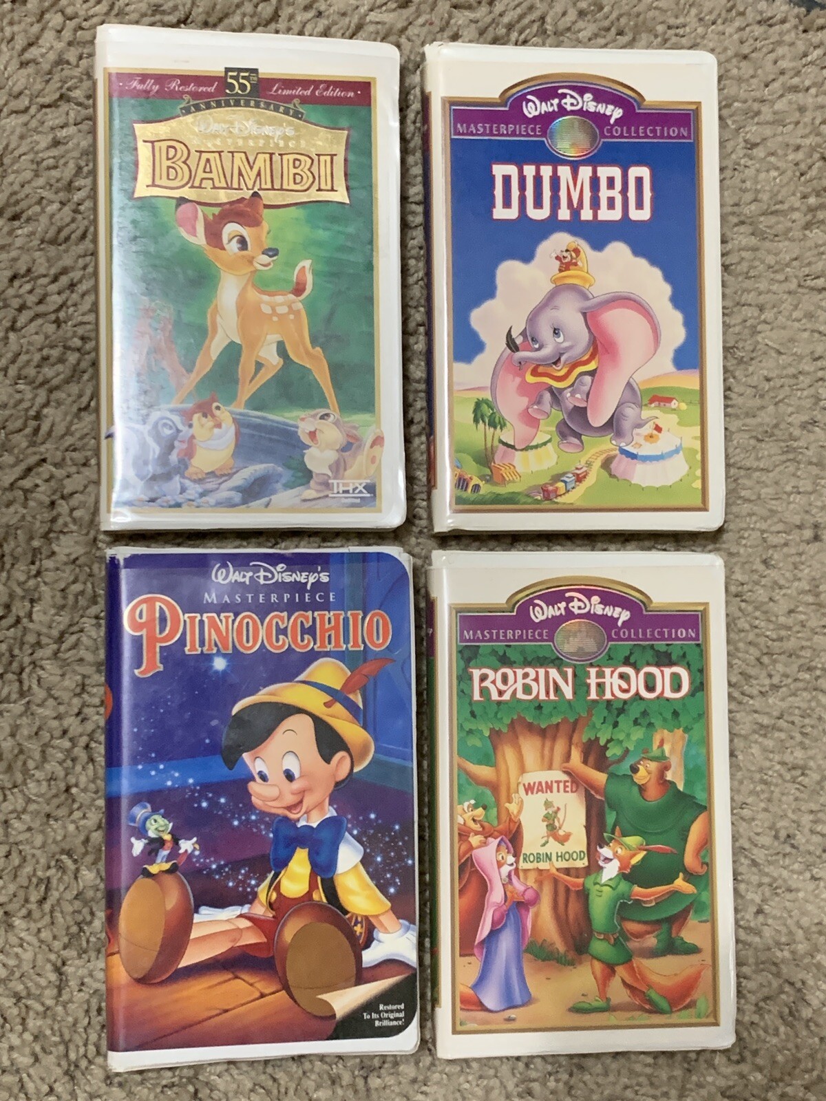4 Vintage Masterpiece Collection Walt Disney | Grelly USA