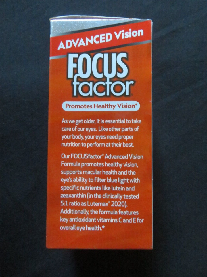 Focus Factor Advanced Vision Promotes Healthy Vision 60 Capsules | eBay