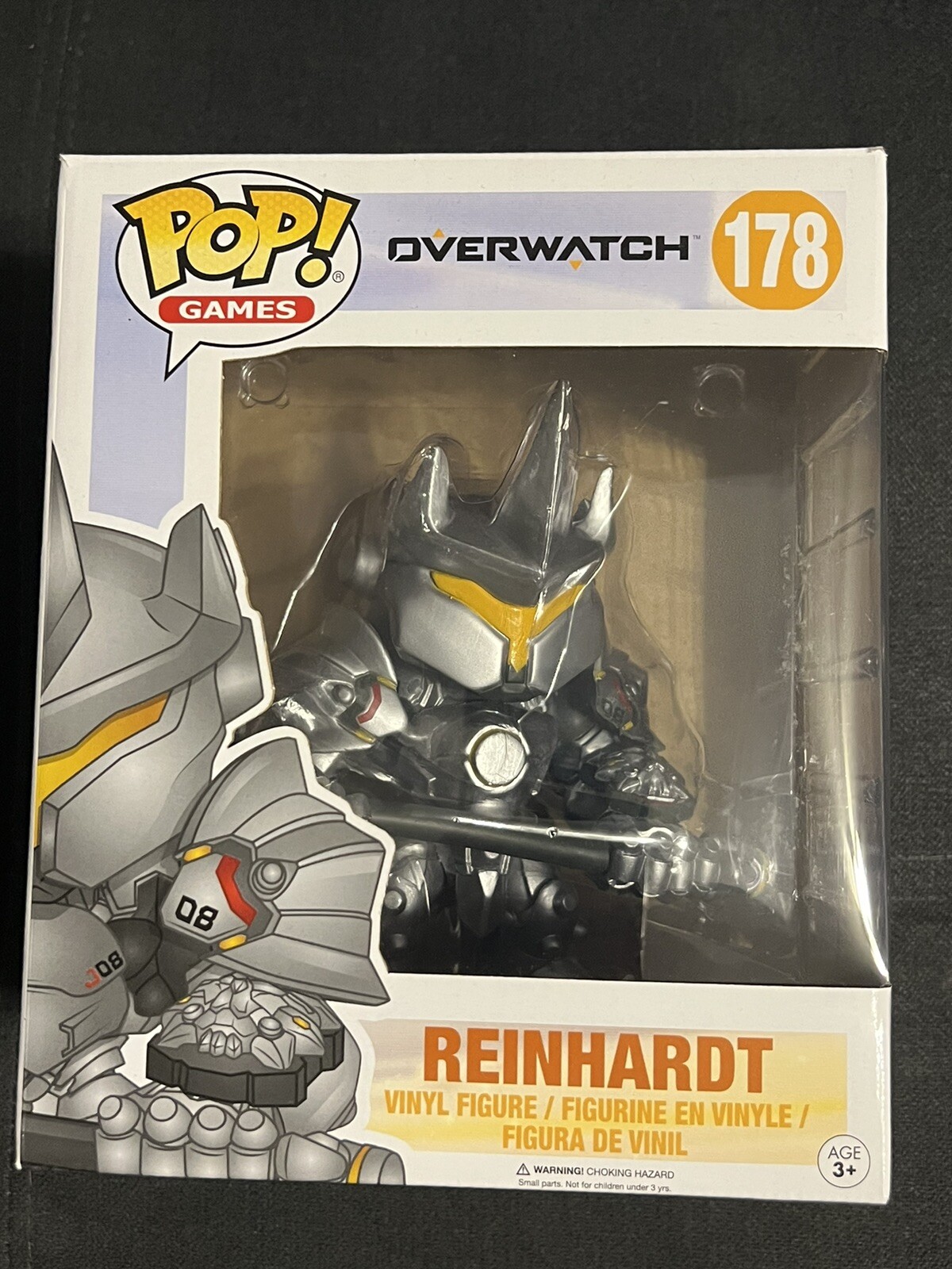 Funko Pop! Games Overwatch Reinhardt #178 Vinyl 6" Action Figure | eBay