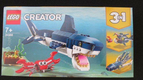 Lego Creator 3 IN 1 Deep Sea Creatures Set (31088) Squid Shark Crab ...