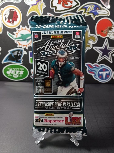 2024 Panini Absolute NFL Football Cello Value Jumbo Pack 20 cards ...