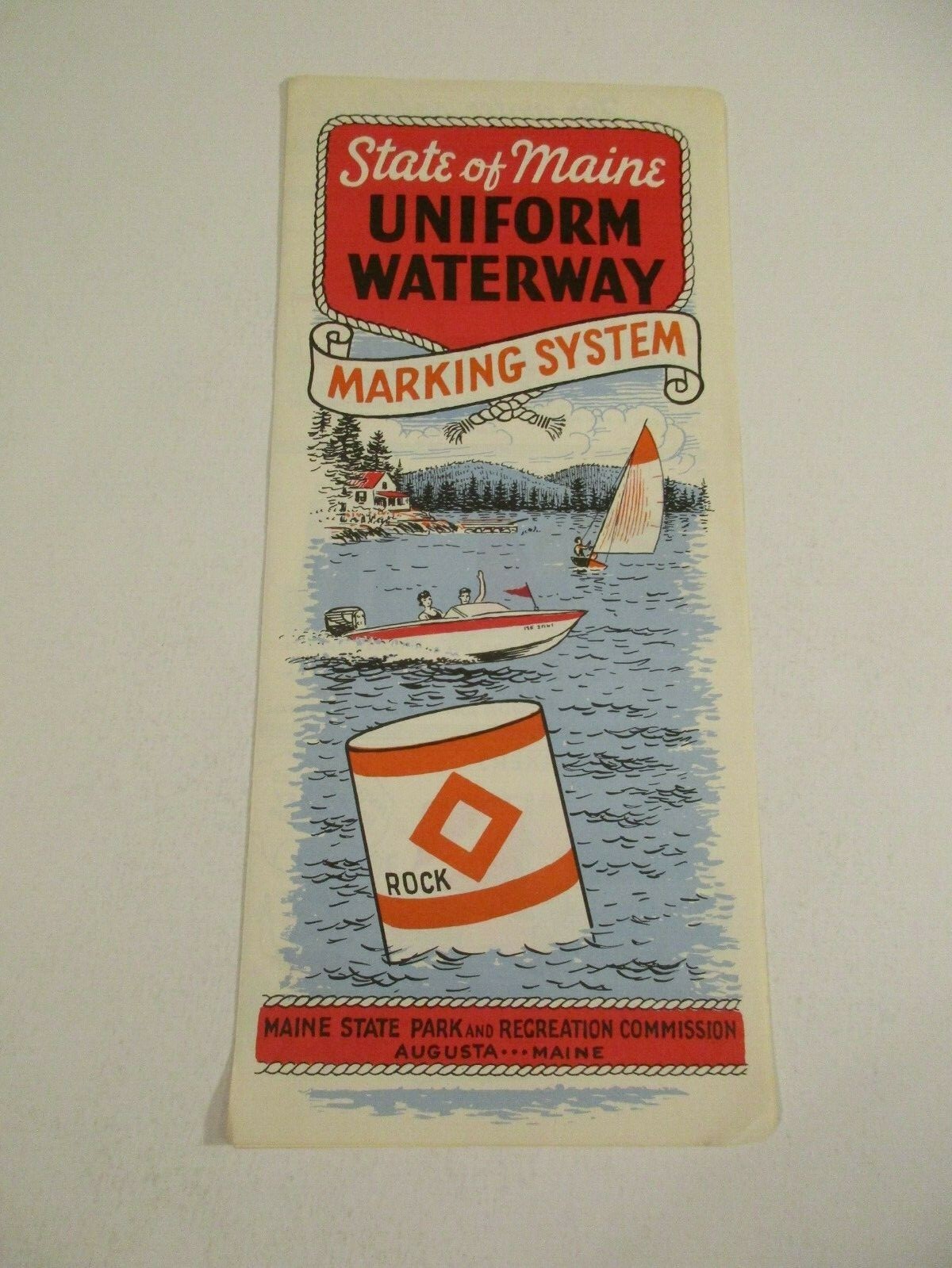 Maine Uniform Waterway Marking System Information Brochure Pamphlet~Box ...
