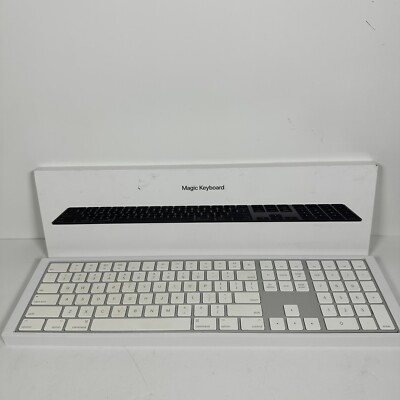 Apple Magic Keyboard with Numeric Keypad Silver Wireless A1843 | eBay