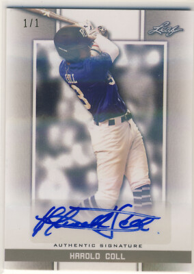 HAROLD COLL 2019 Leaf Perfect Game PG SHIMMER AUTO /1 ANGELS 1/1 | eBay
