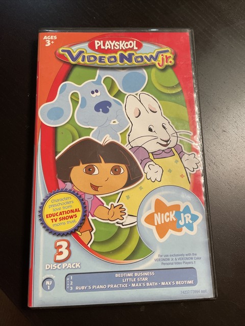 Playskool VideoNow Jr. Nick Jr 3disc Pack 3 PVD Personal Video Disc ...
