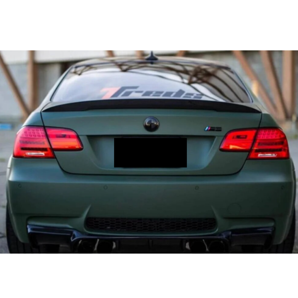 For Coupe BMW E92 2-Door P Style Boot Lip Spoiler Wing In Gloss 320d ...