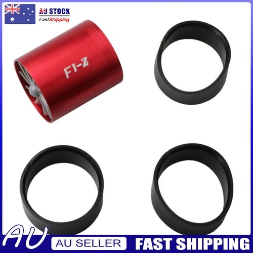 F1-Z Car Air Intake Double Turbine Refit Turbo Gas Fuel Oil Saver Fan ...