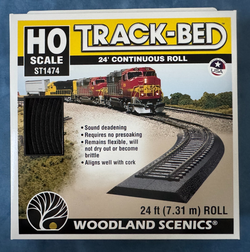 Woodland Track Bed 24 ft Roll HO Scale WOO1474 | eBay