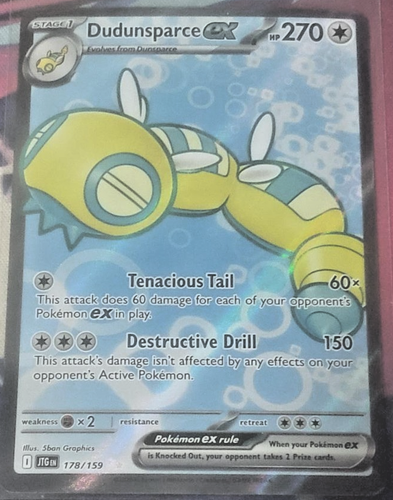 Pokémon TCG – Dudunsparce ex 178/159 – Ultra Rare – SV09: Journey ...