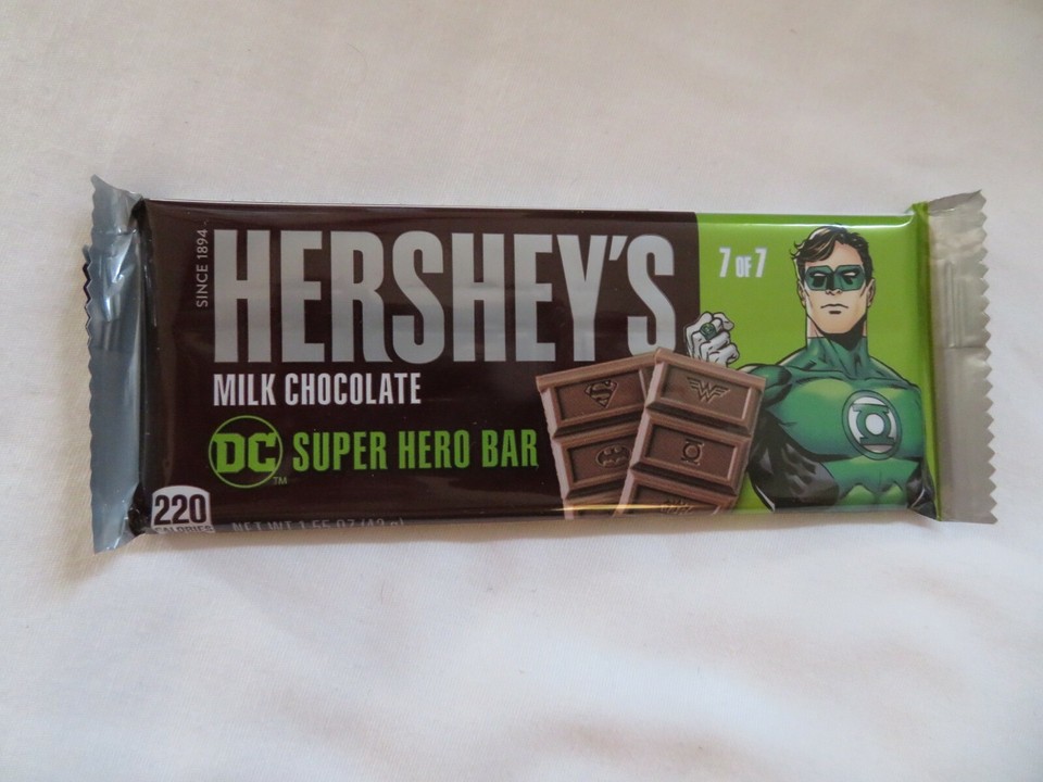 (4) Hershey's Milk Chocolate DC Super Hero Candy Bars #2, 3, 4 & 7 1.55 ...