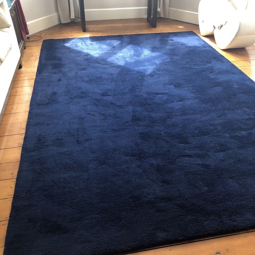 100% Wool Rug, Handmade. John Lewis. Navy. Large 200 x 300 cm | eBay UK