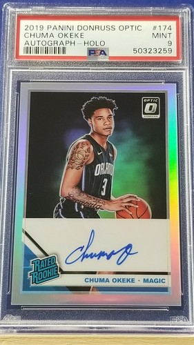 Chuma Okeke - 2019 Panini Prizm Autograph Holo PSA 9 | eBay
