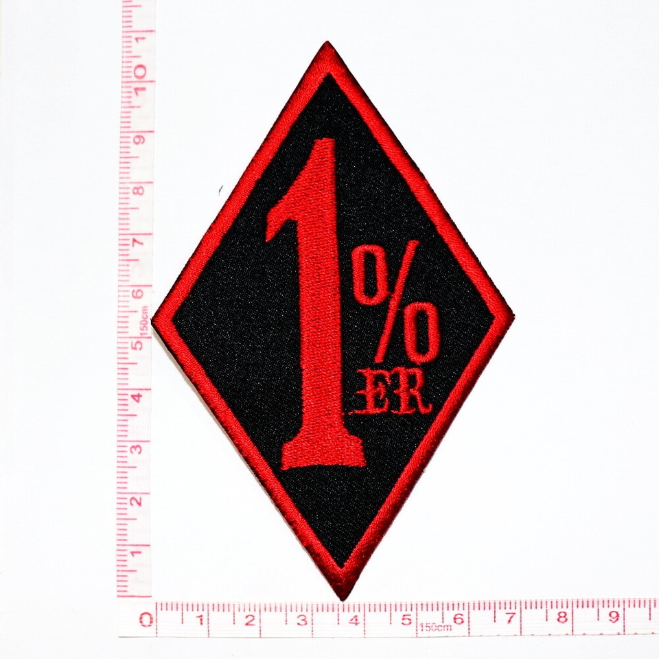 1%er Outlaw Chopper Patch Biker Club Emblem for DIY Iron on Clothes ...