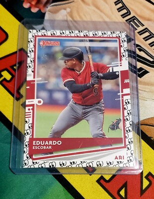 2020 Panini Donruss Eduardo Escobar #/25 "Look at This" Eyeball Emoji ...