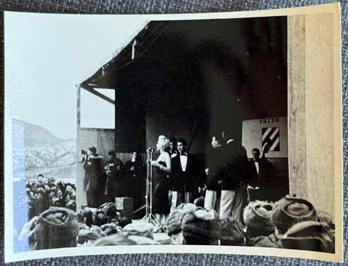 Marilyn Monroe Korea 1954 Original Vintage Photo 📷🖤 USO Tour Military ...