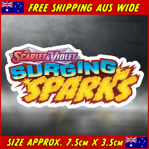 Scarlet & Violet Surging Sparks Pokemon Sticker For iPad Laptop Binder ...