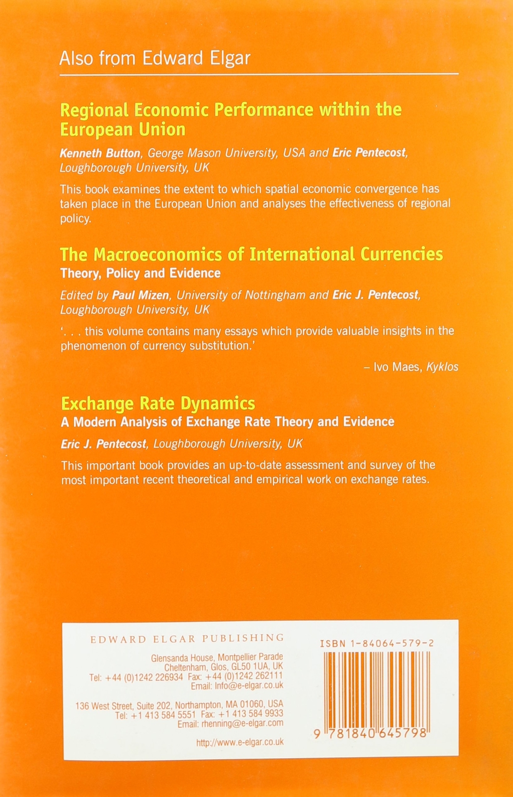 Eric J. Pentecost European Monetary Integration (Hardback) (UK IMPORT ...