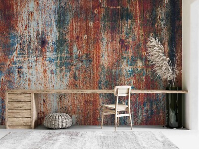 3D Nostalgic Mottled Rust Texture Wall Murals Wallpaper Murals Wall ...