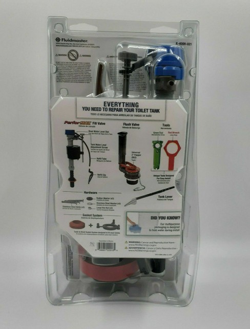 Fluidmaster K-400h-021-p8 Plastic Universal Everything Toilet Tank ...