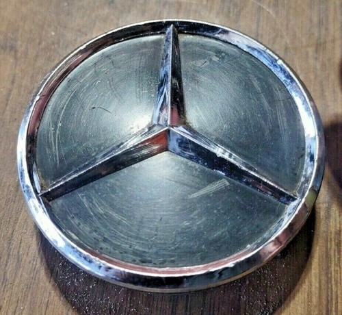 1 FOR Mercedes Benz Wheel Center Cap Emblem GLOSS Black Chrome Hubcap ...