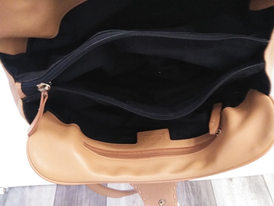DESMO SATCHEL PURSE HANDBAG CARAMEL STITCH DETAILS MADE IN ITALY (RARE ...