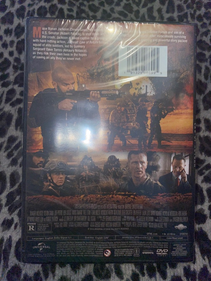 DVD Jarhead Law of Return BRAND NEW Devon Sawa Robert Patrick Amaury ...