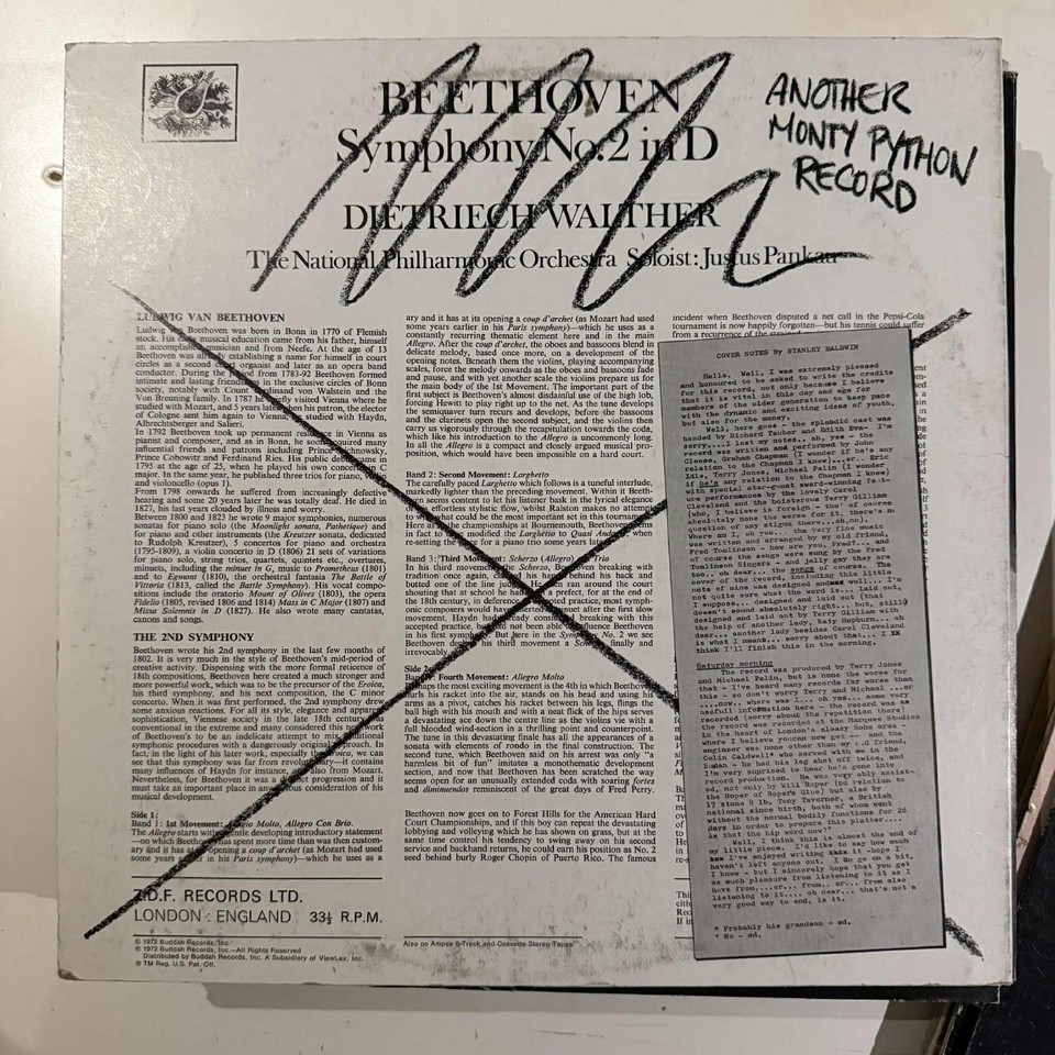 Monty Python – Another Monty Python Record Vintage 33rpm VG+ AJ32 | eBay