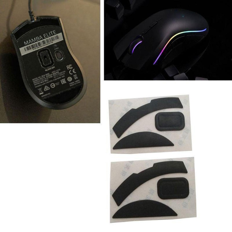 2PCS High Smooth Mouse Skates Mouse Feet Fit for Razer Mamba Elite ...
