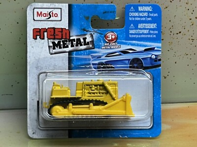 MAISTO FRESH METAL 100 COLLECTION SERIES Yellow construction bulldozer ...