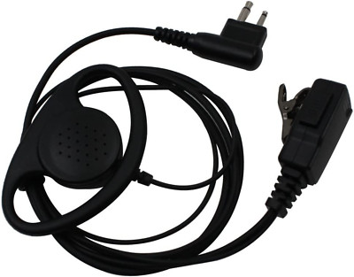 2 Pin Jack D Earpiece Headset Mic for Motorola Radios Walkie Talkie | eBay