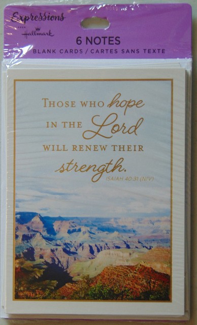 6 Christian Blank Note Cards Greeting With Bible Scripture Verse by ...