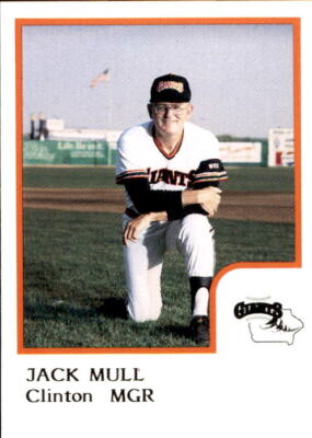 1986 Clinton Giants ProCards #15 Jack Mull Manager Baseball Card | eBay