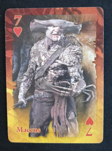 Pirates Of The Caribbean At World's End Playing Card Maccus 7 Hearts | eBay