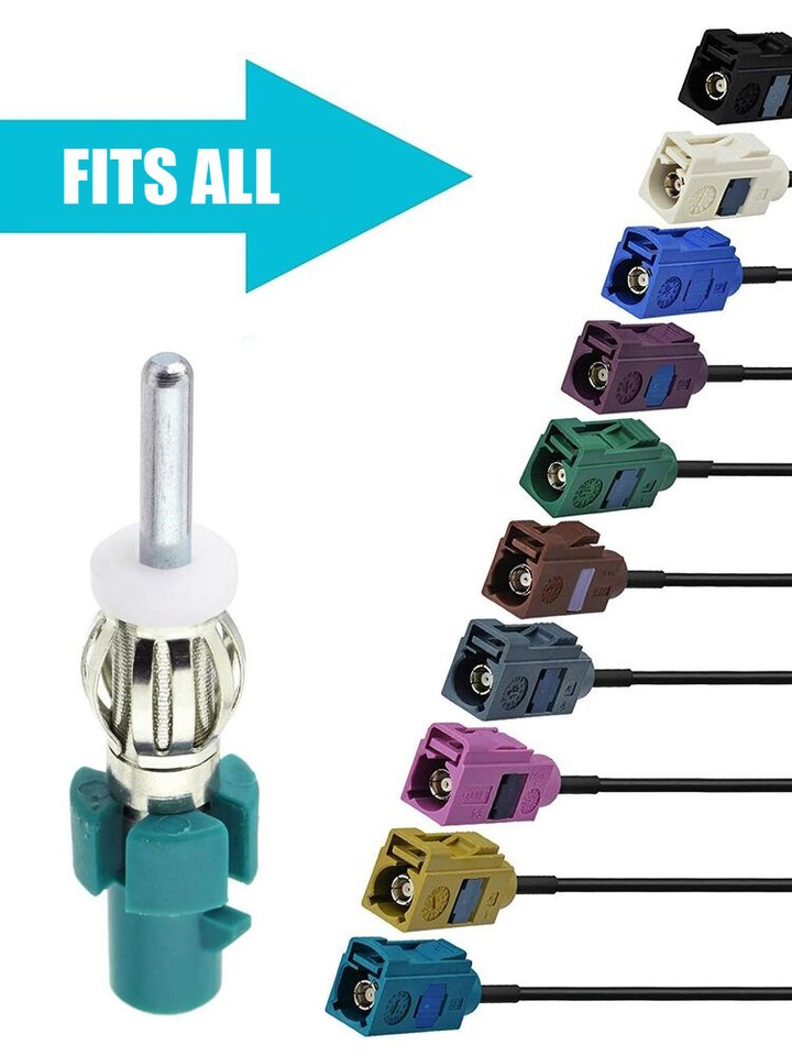 Vehicle Stereo Antenna Adapter FM/AM Radio Connector-Fakra to DIN ...