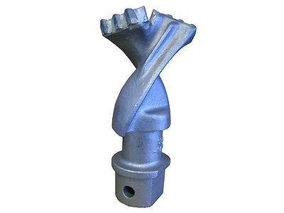 Dirt Auger Carbide Pilot 4" Wide tip "D" shank Bobcat, Pengo,McMillen ...