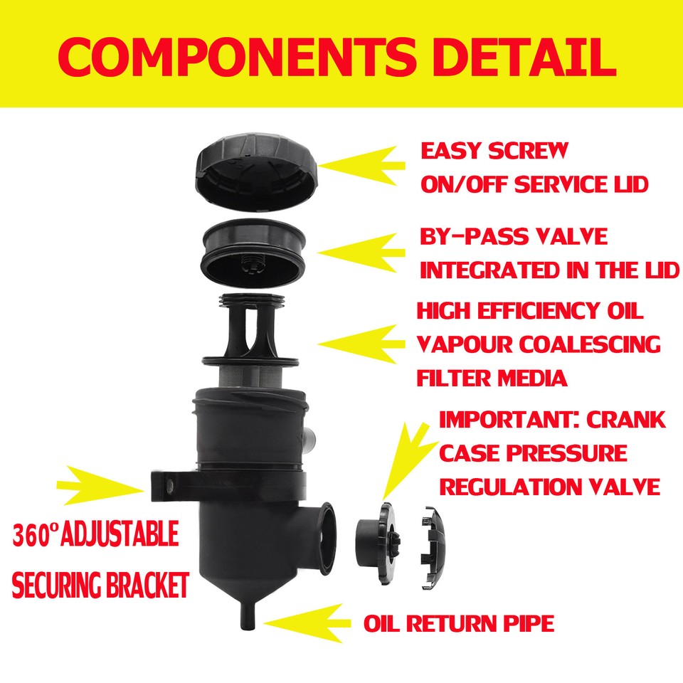 Oil Catch Can for Holden Colorado Rodeo Isuzu D-Max 4JJ1 RA RC 4wd 4x4 ...