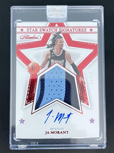 2022-23 Flawless Ja Morant Ruby Star Swatch Signatures Auto GU Patch ...