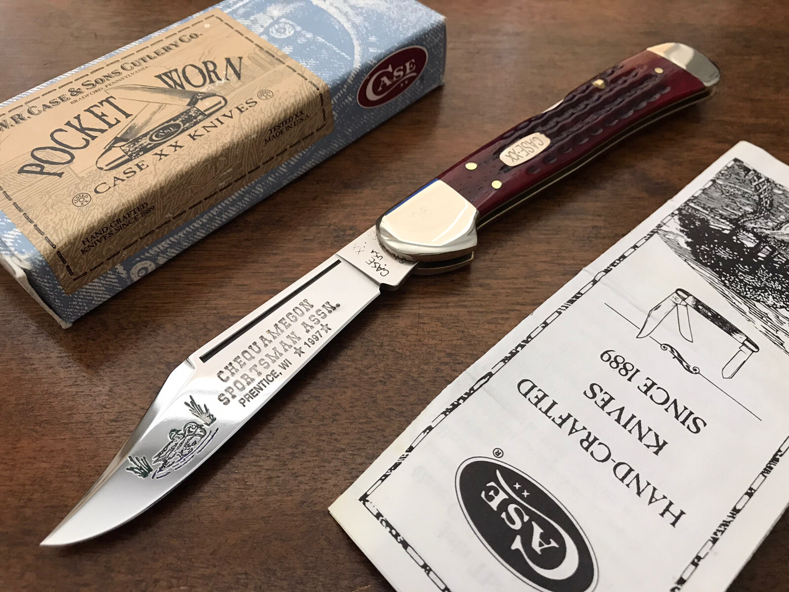 VTG Case XX 61549L SS Folding Pocket Knife Bone Handle | eBay