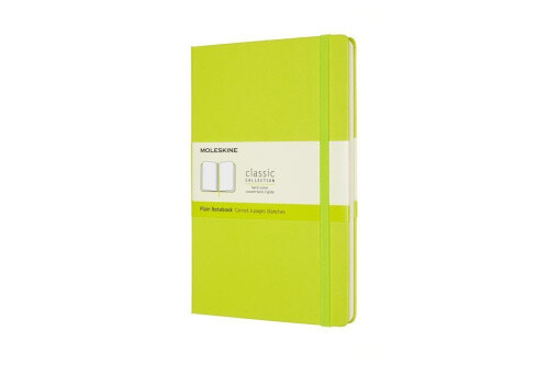 Moleskine Classic Notebook, Large, Plain, Lemon Green, Hard Cover (5 X ...