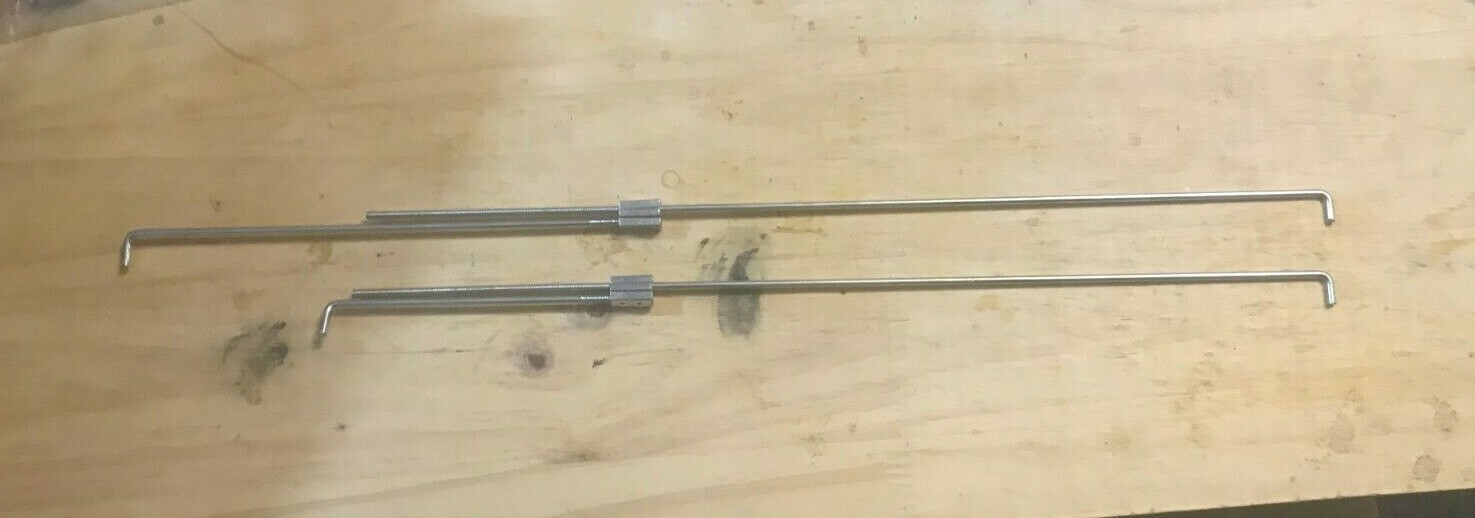 SHORT Threaded Wire Adjustable Connecting Rods for Canopy Window & Ute ...