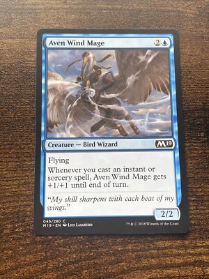 Aven Wind Mage (045) Core Set 2019 M19 MTG Magic The Gathering D7185 ...