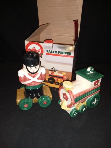 Macy's The Cellar Toy Train Salt And Pepper Shakers | eBay