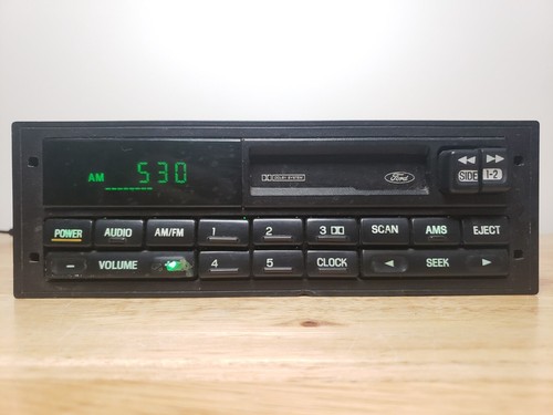 Ford OEM cassette player RADIO Mustang F150 Econoline Contour Ranger 90 ...