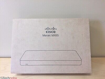 Cisco Meraki MX65-HW Cloud Managed Security Appliance w/AC Adapter ...