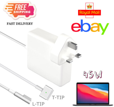 45W L-Tip / T-Tip AC Power Adapter Charger Magsafe1 & 2 For MacBook Air ...