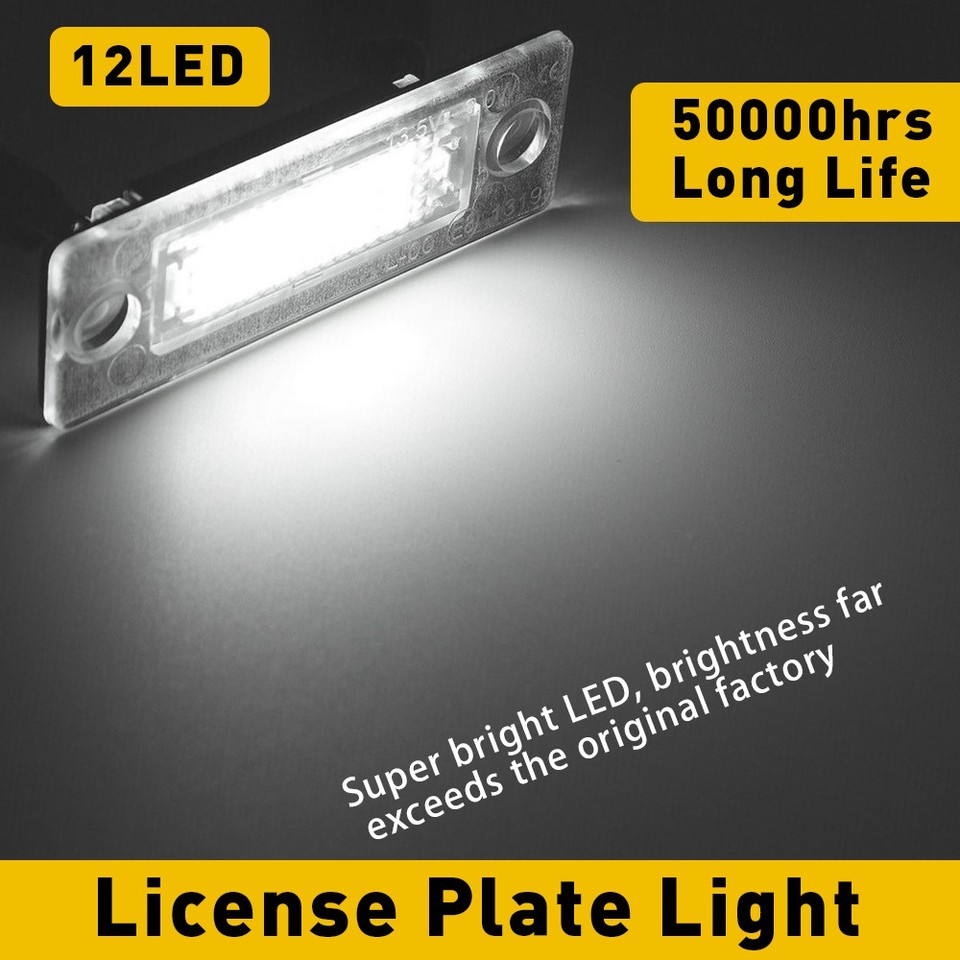 Fit VW Transporter Passat Skoda Superb MK1 18LED License Number Plate ...