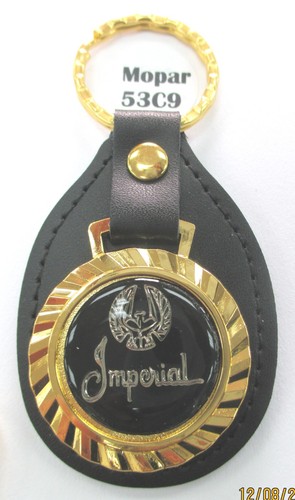 Black w/Bronze Imperial 53C9 Royal Classic Black Leather Gold Tone Key ...